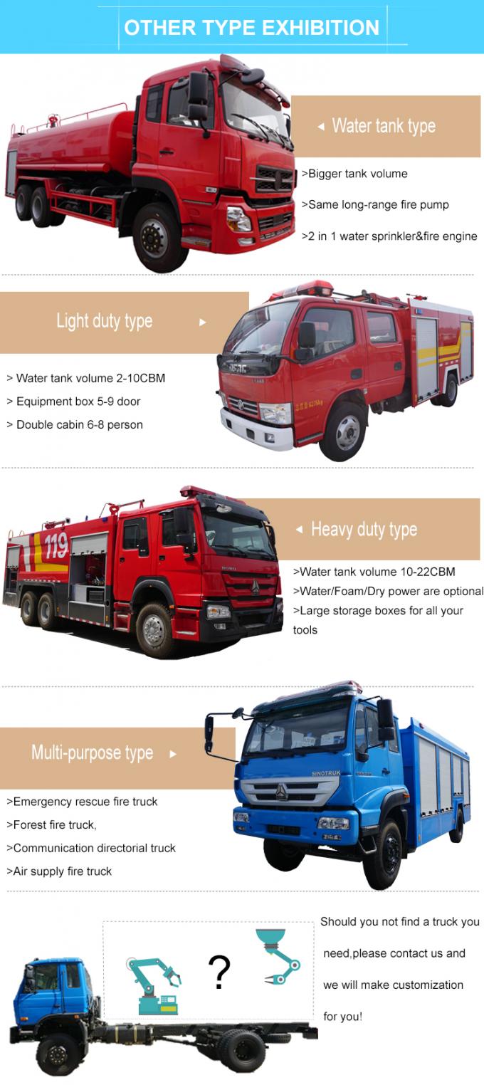 600P 130hp ISUZU Fire Fighting Emergency Rescue Truck Diesel Engine