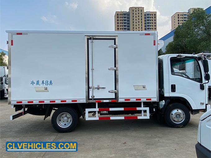 ISUZU KV100 Light Duty Reefer Trucks 98hp 3 Ton 5 Ton Diesel Fuel