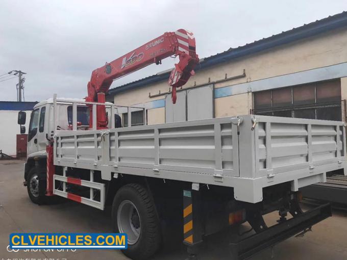 205hp 6.3 Ton FTR ISUZU Truck Mounted Crane 10m Straight Lifting
