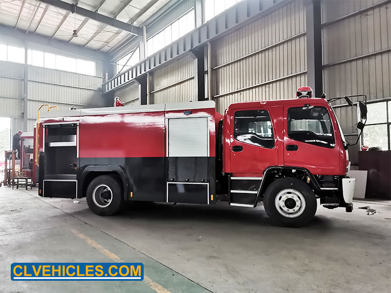 F Series 205hp ISUZU Fire Fighting Truck Fire Extinguisher Service ...