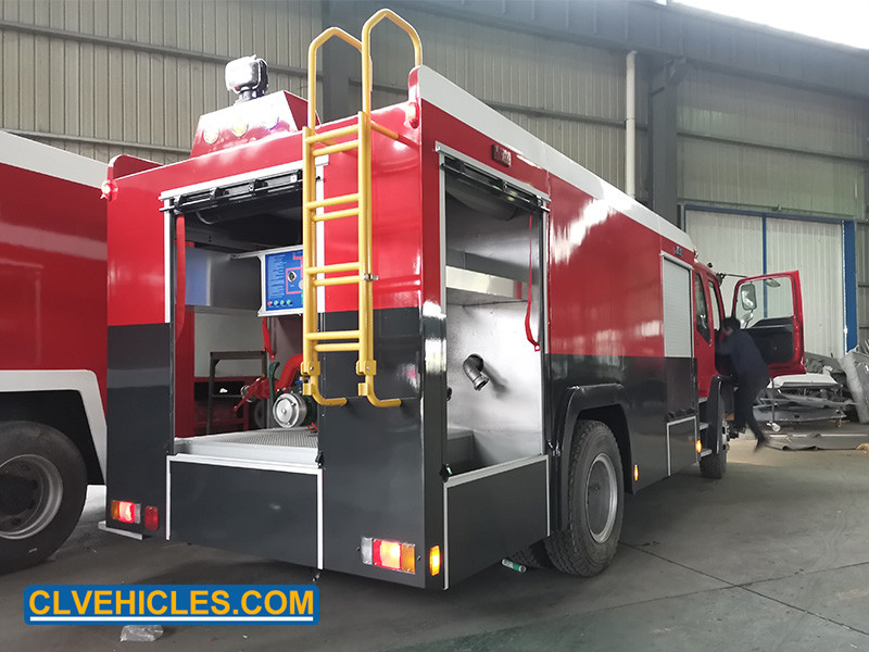F Series 205hp ISUZU Fire Fighting Truck Fire Extinguisher Service ...