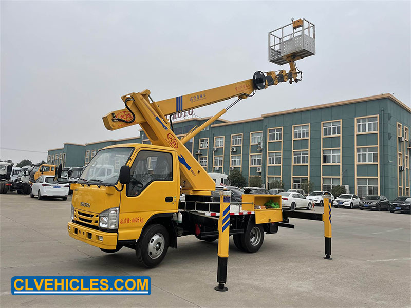 27m ISUZU Luftplattform LKW Teleskop Boom Man Lift mit 2-3 Klapparmen