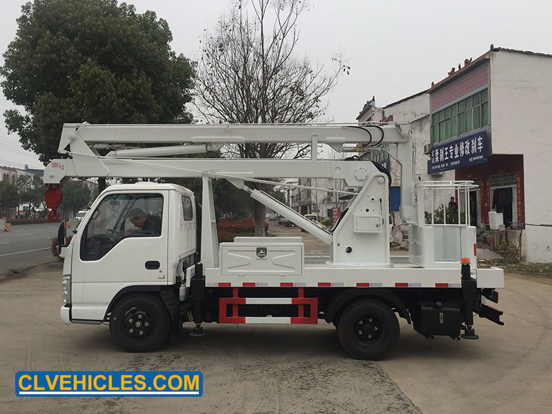 ISUZU 100P ELF High Lift Bucket Truck 10m 12m Arm Lift Aerial Bucket