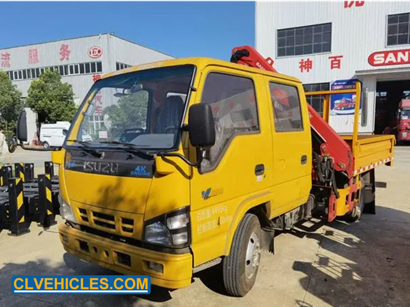 NPR NQR NKR ISUZU Truck Mounted Crane 3 ton Knuckle Crane Truck