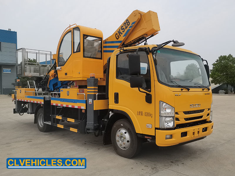 ISUZU ELF KV100 28m Aerial Platform Truck Manlift Truck